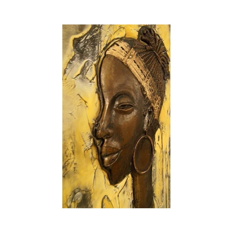 Tablou 3D african Negresa - Tablouri Africane - obiectedecorative.com